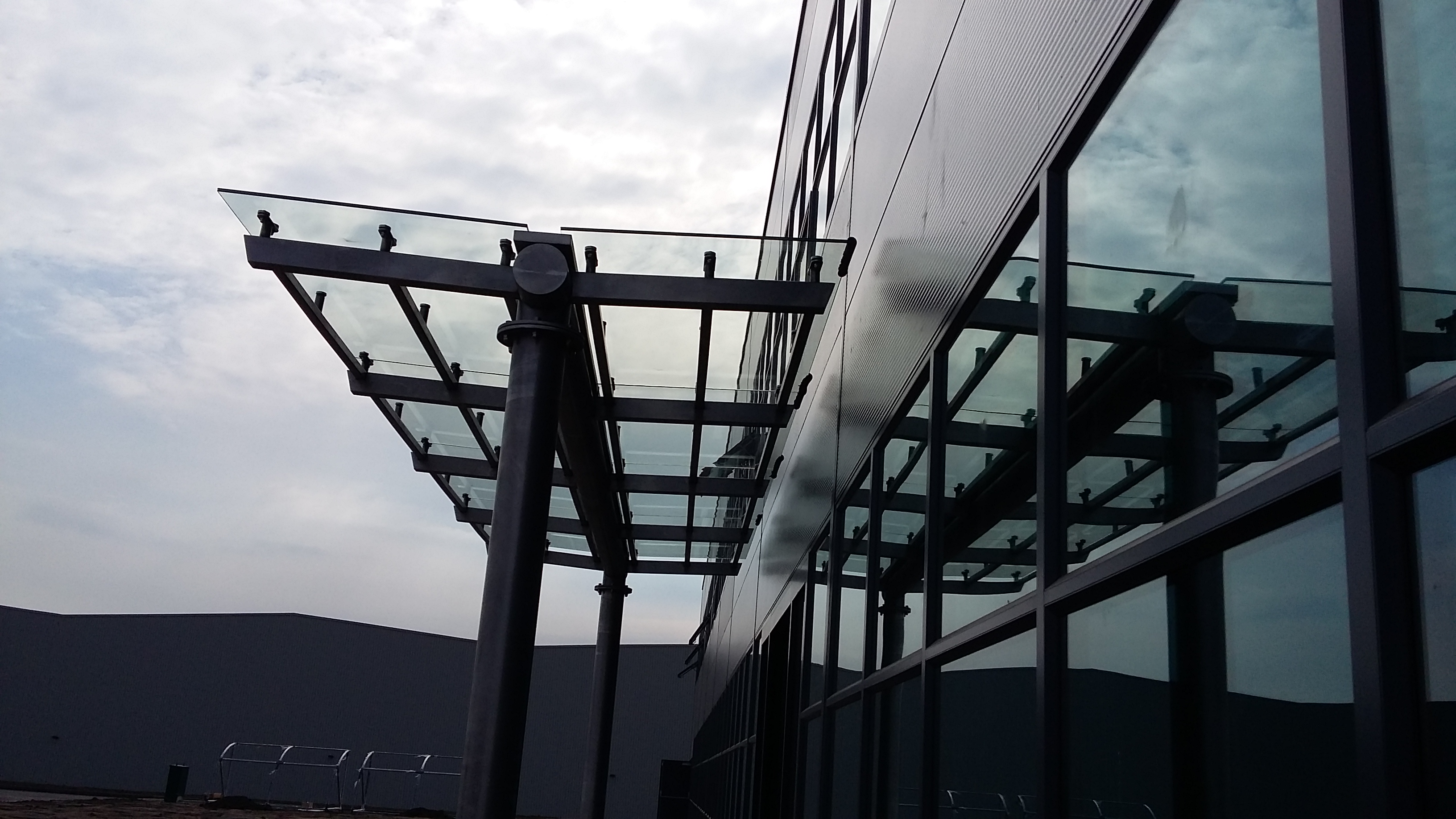 Steel Fabricators of Balconies, Staircases. Canopy designed and ...