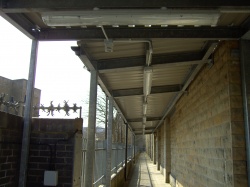 Steel Fabricators of Balconies, Staircases. Canopy designed and ...