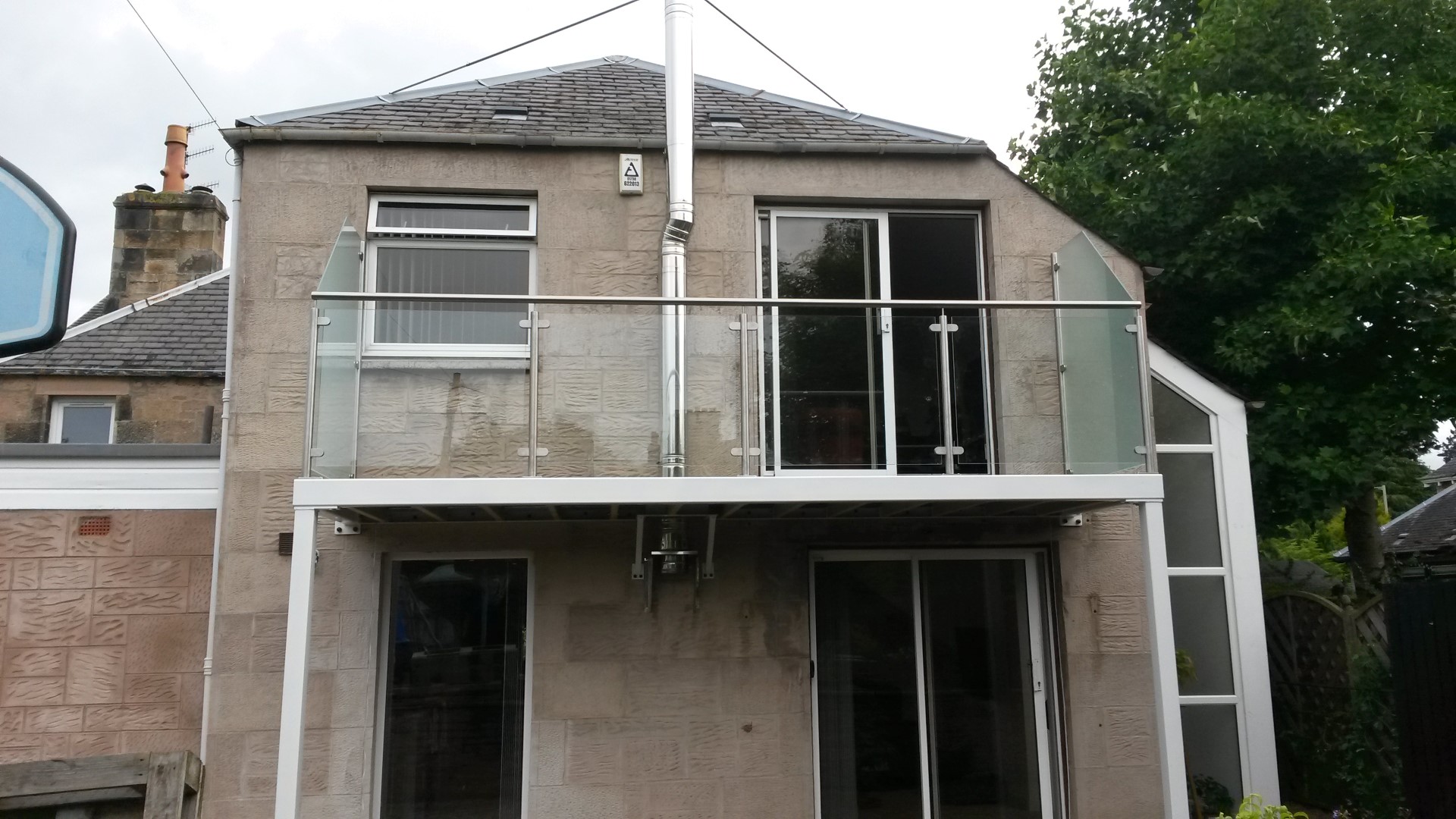 Steel Fabricators of Balconies, Staircases. Domestic balcony, made by ...