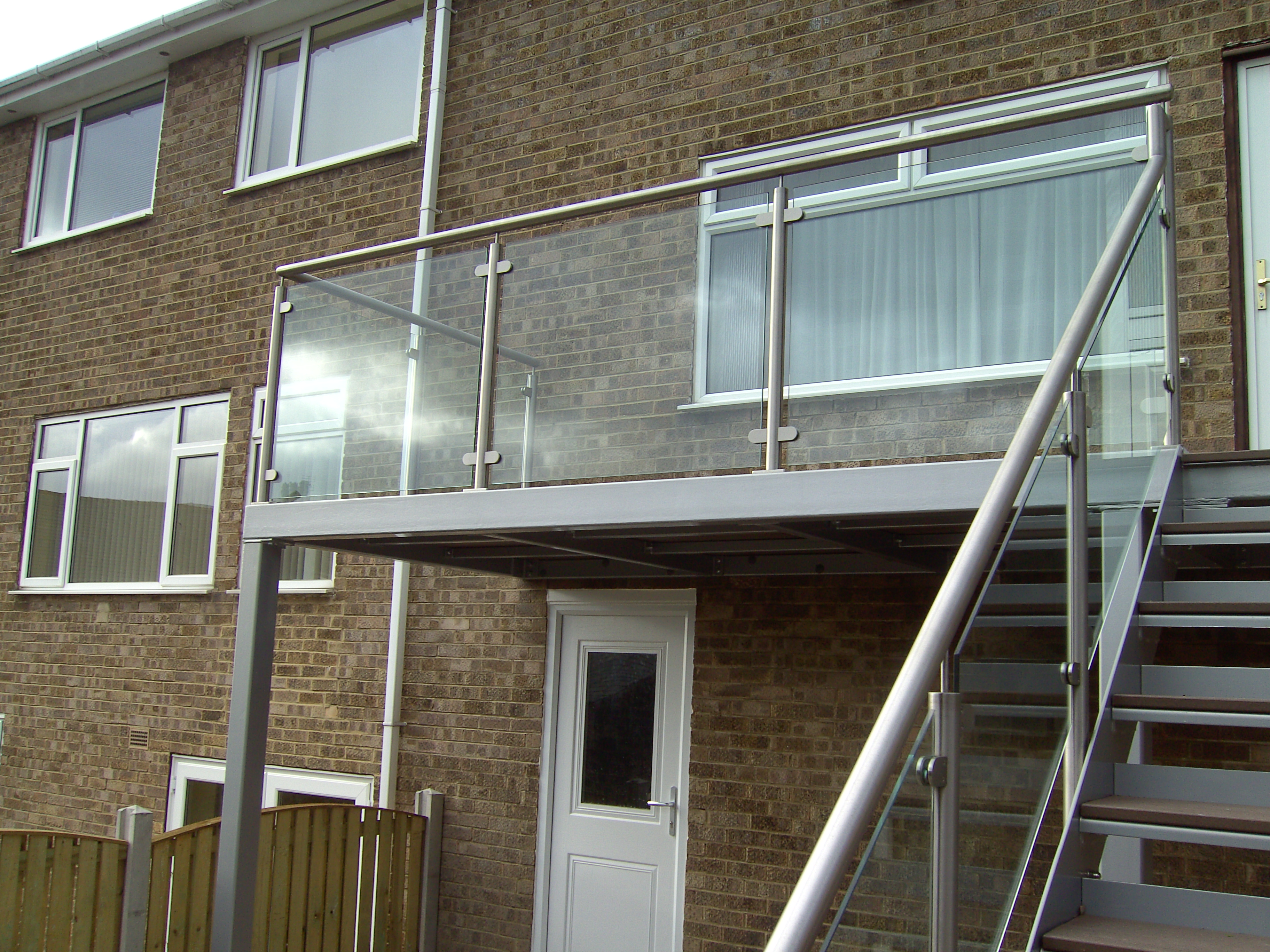 Steel Fabricators of Balconies, Staircases. Domestic balcony, made by ...